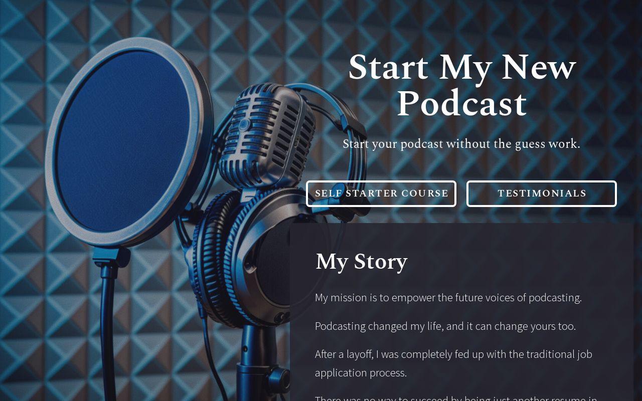 Start My New Podcast